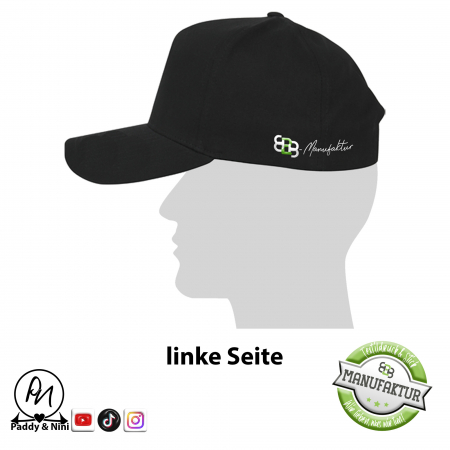 PlotterPaddy - Premium FLEXFIT 5-Panel Curved Classic Snapback - zweiseitig bedruckt